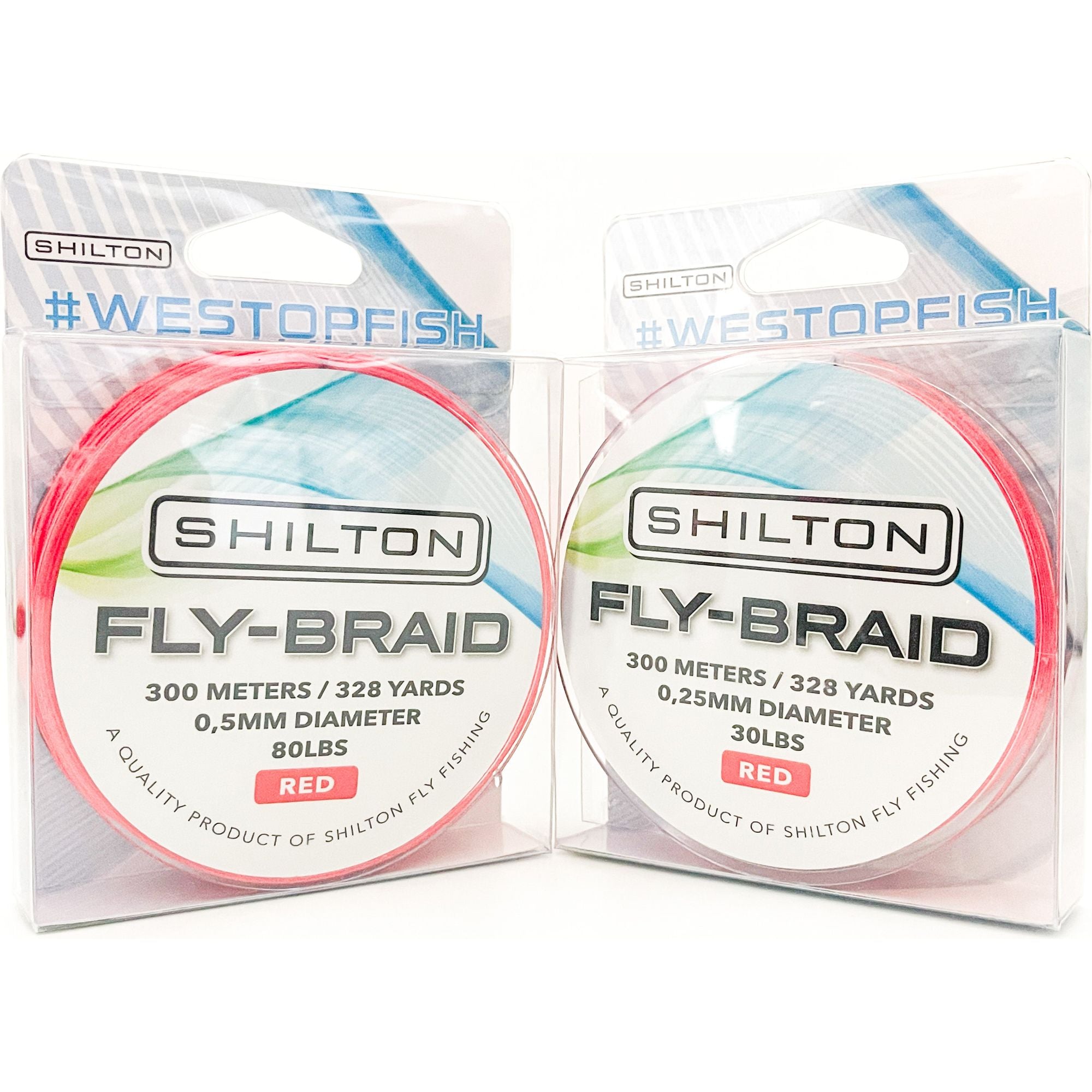 SHILTON FLY BRAID 300 METERS - RED – 843 Flies
